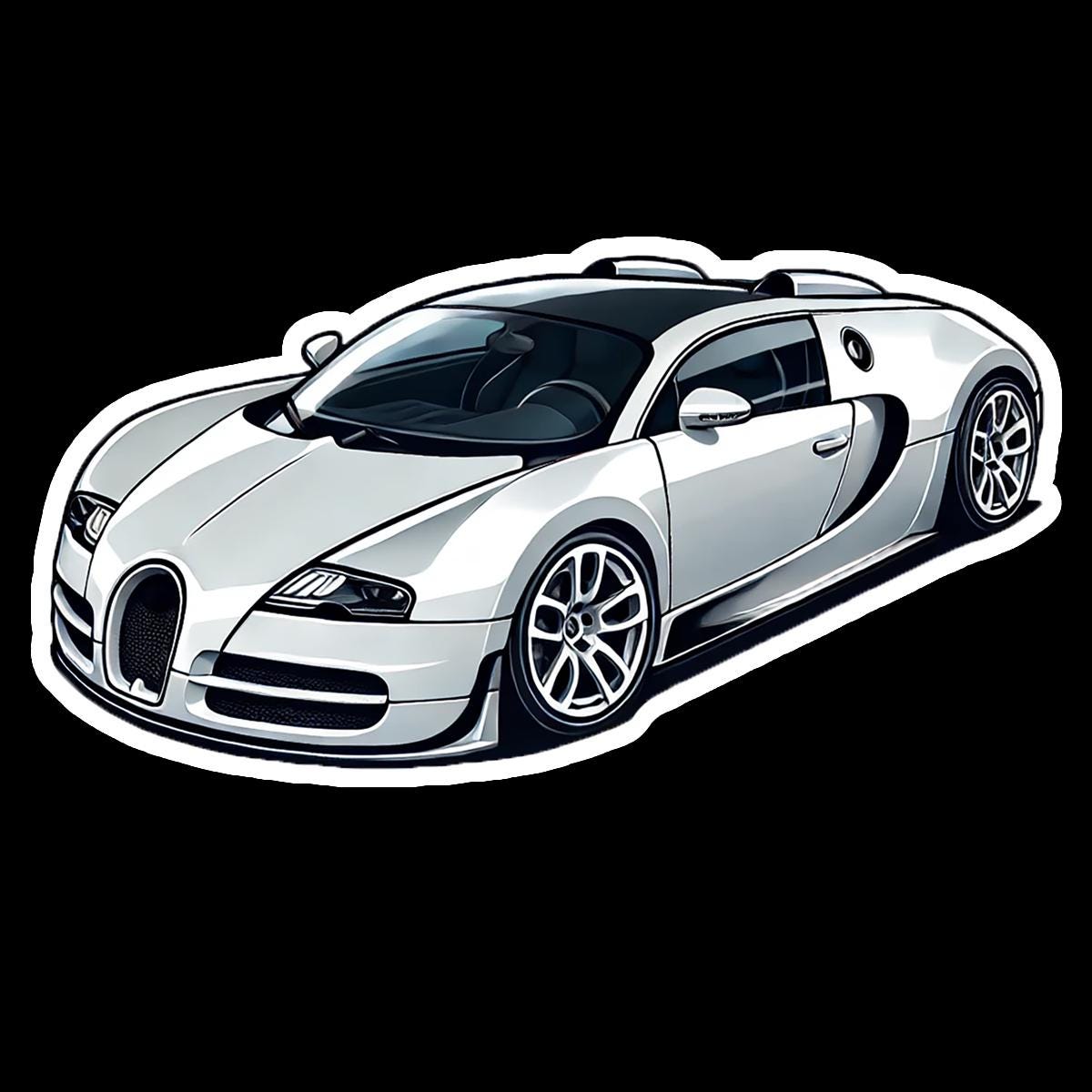 Veyron Vinyl Sticker – Hypercar Decal for Car Enthusiasts, Bugatti ...