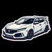 Civic Type R Vinyl Sticker – JDM Decal for Car Enthusiasts, Honda Civic ...
