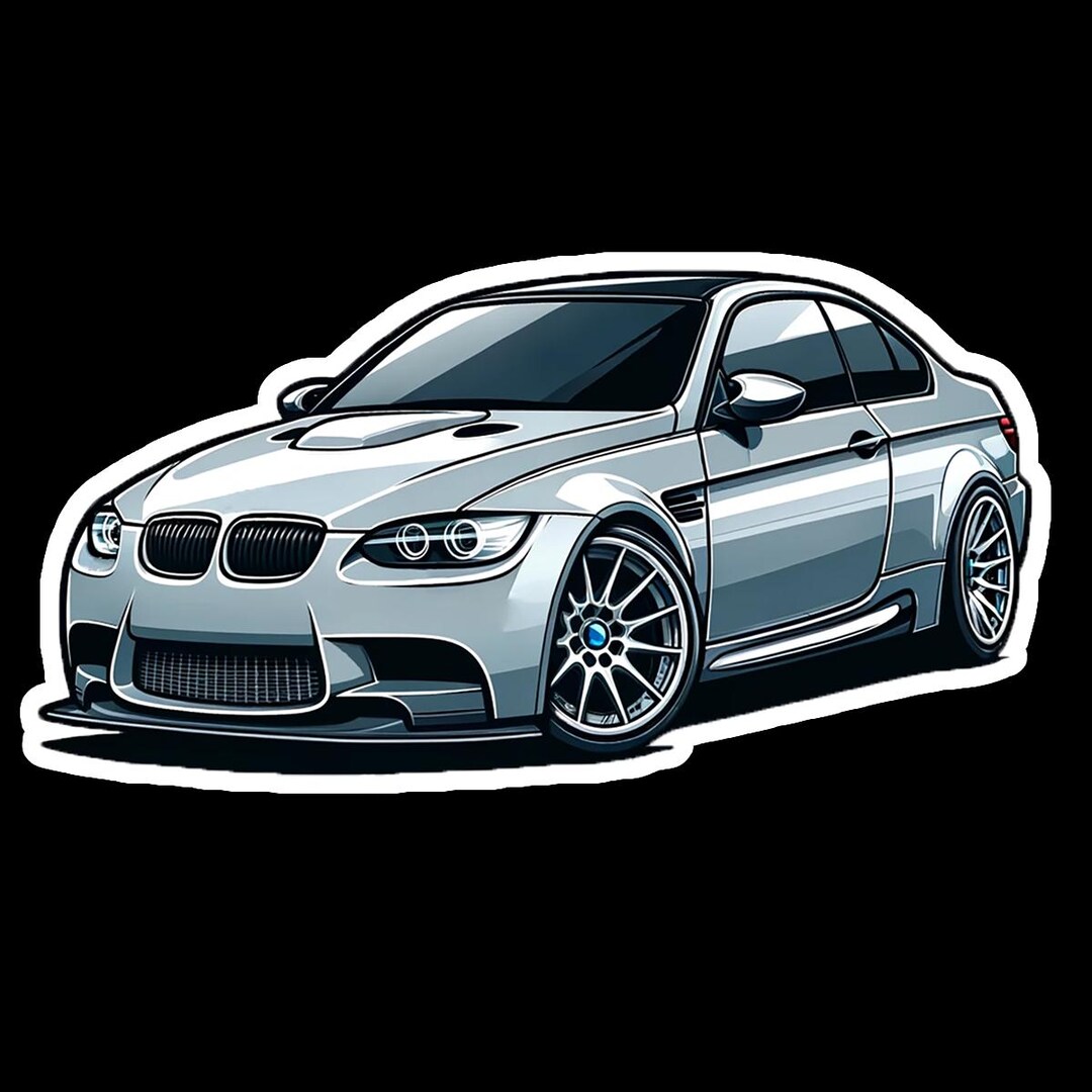 E92 Vinyl Sticker – Euro Decal for Car Enthusiasts, BMW E92 M3 Sticker ...