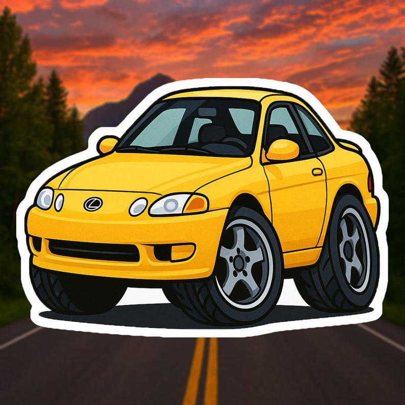 Lexus SC 300 SC 400 Sticker JDM Coupe Decal Funny Cartoon Sticker for ...