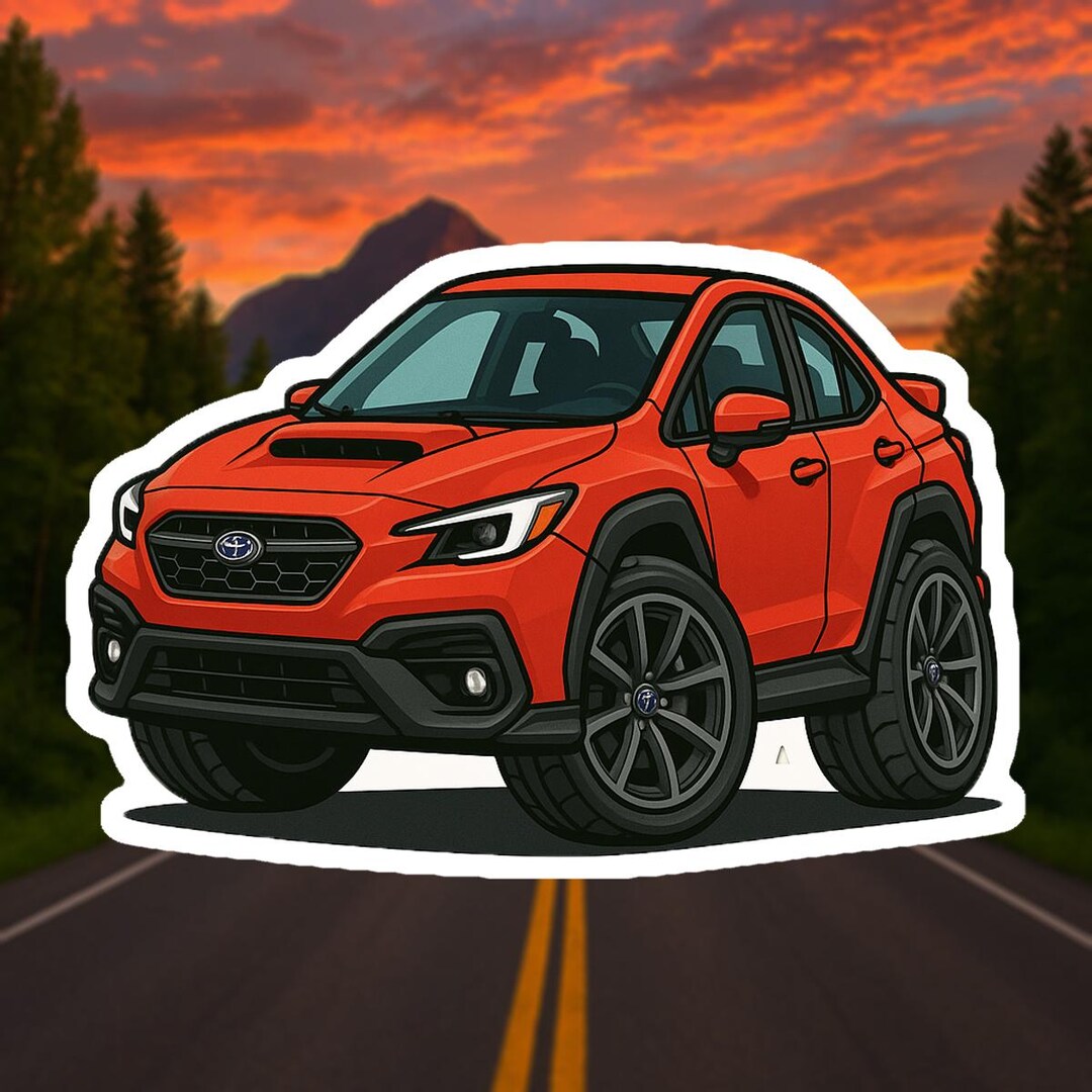 Subaru WRX Sticker New Gen Turbo Car Decal Funny Cartoon Sticker for ...