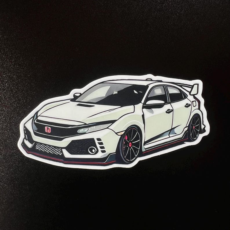 Civic Type R Vinyl Sticker – JDM Decal for Car Enthusiasts, Honda Civic ...