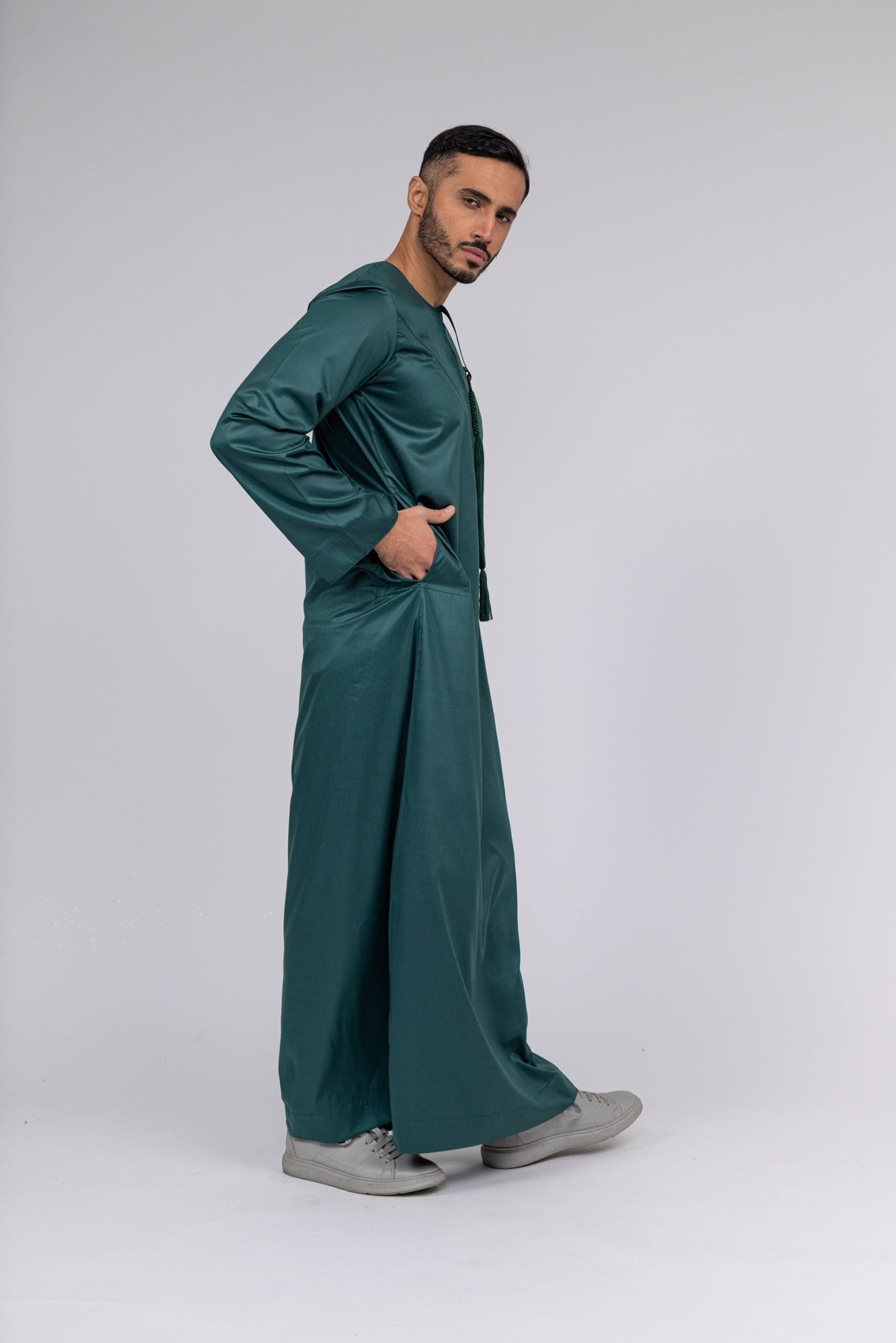 Forest Green Emirati Thobe - Etsy