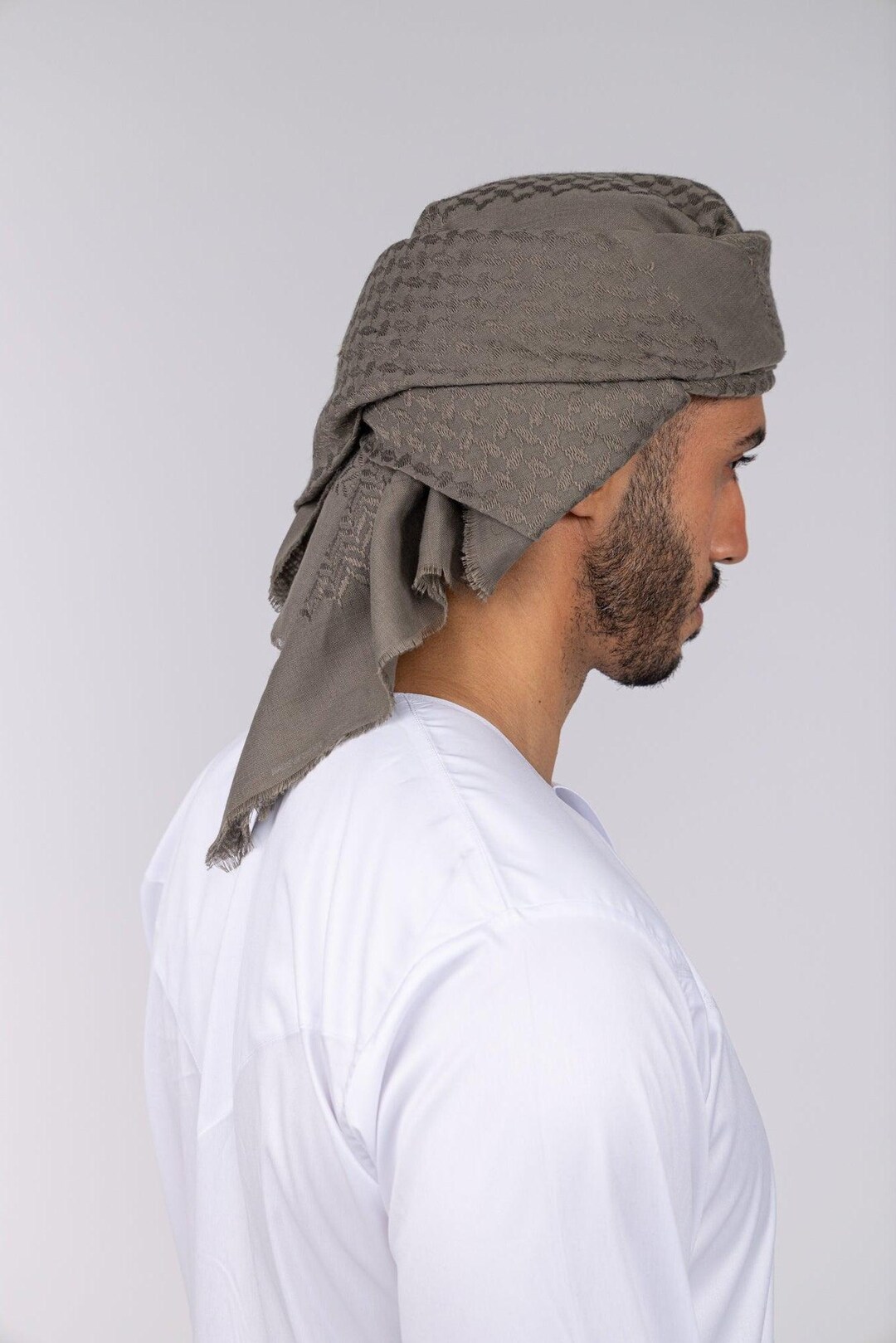 Mens Ready Made Khaki Arab Hat Shemagh - Etsy