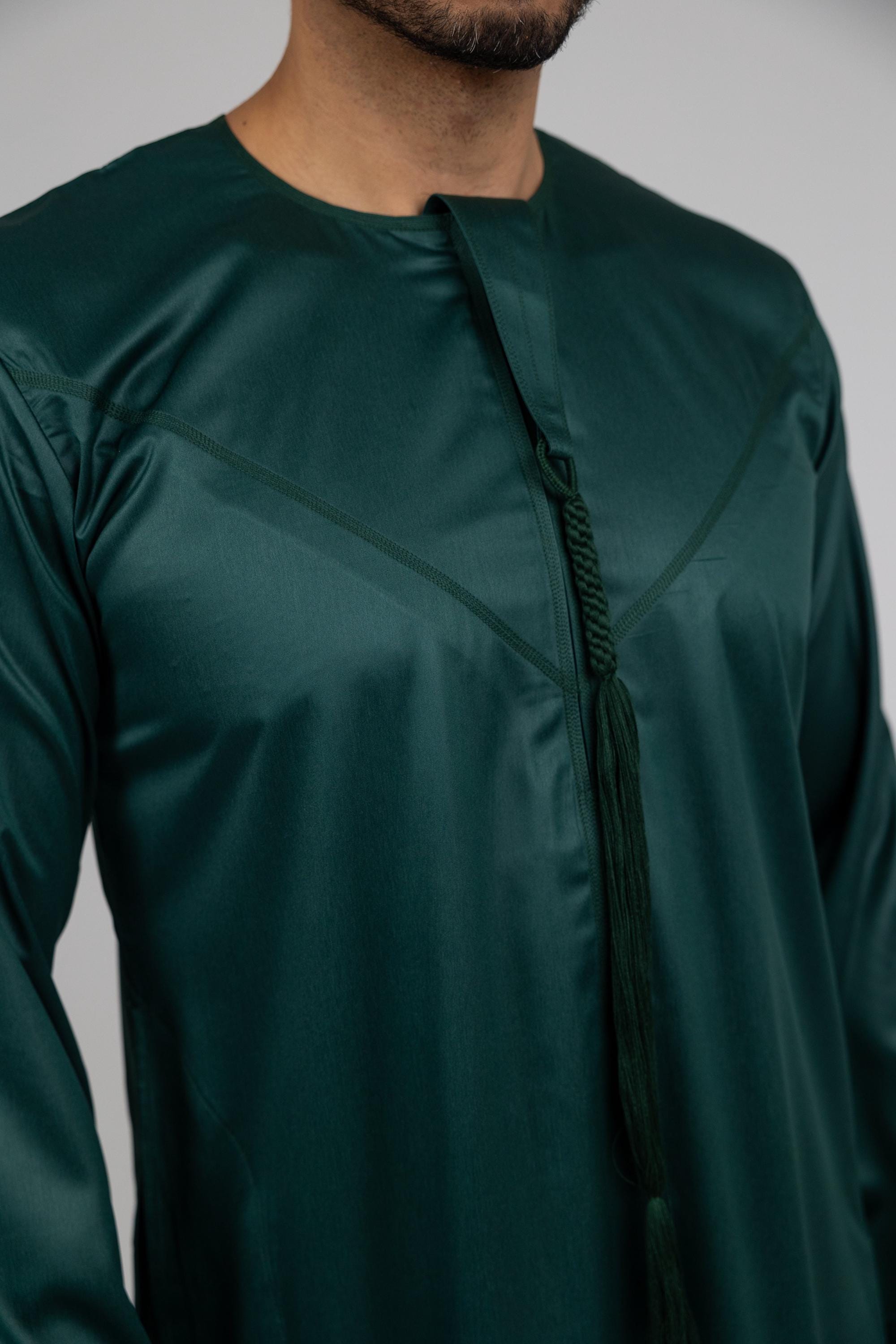 Forest Green Emirati Thobe - Etsy