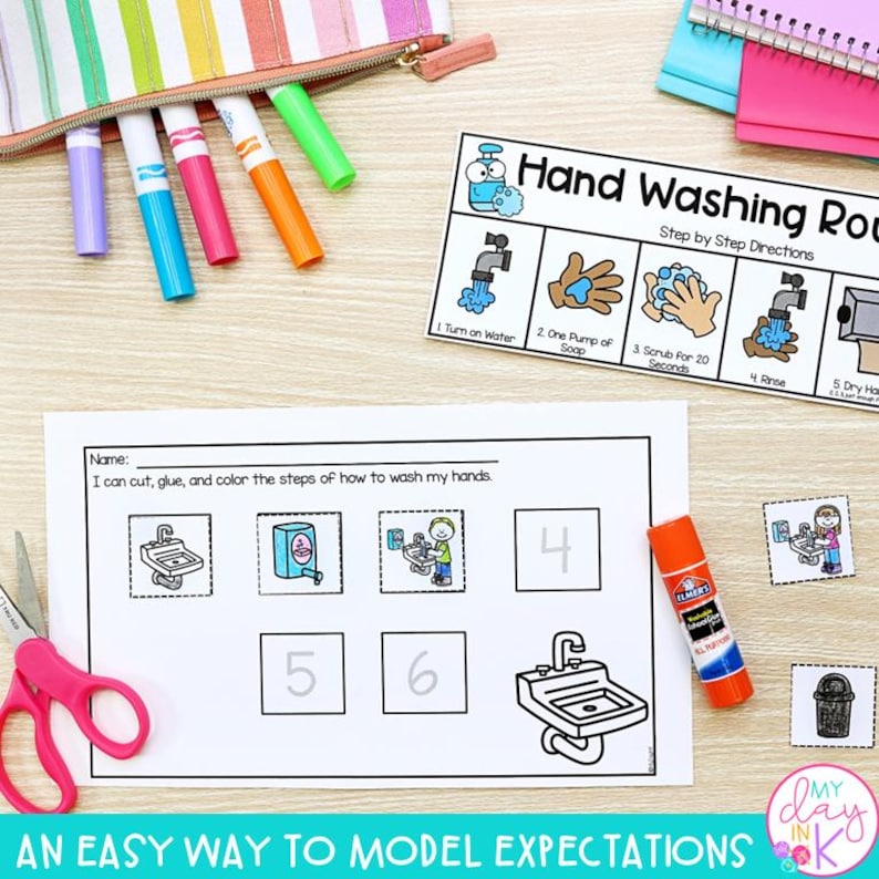 Bathroom and Hand Washing Routine | Classroom Procedures | Print ...
