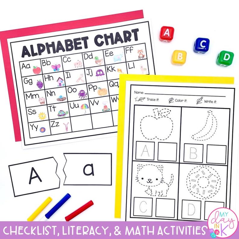 Kindergarten Readiness Summer Packet & Checklist | Pre-k Review Summer ...