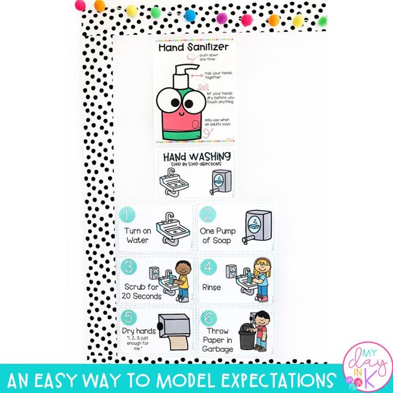 Bathroom and Hand Washing Routine | Classroom Procedures | Print ...