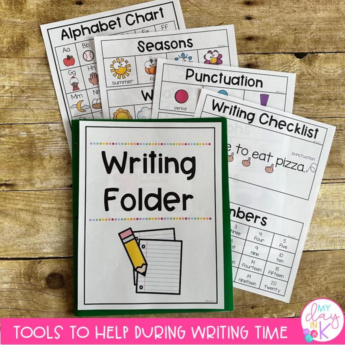 Writing Folder | Writing Office Folder Kindergarten 1st 2nd & 3rd Grade ...