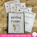 Writing Folder | Writing Office Folder Kindergarten 1st 2nd & 3rd Grade ...