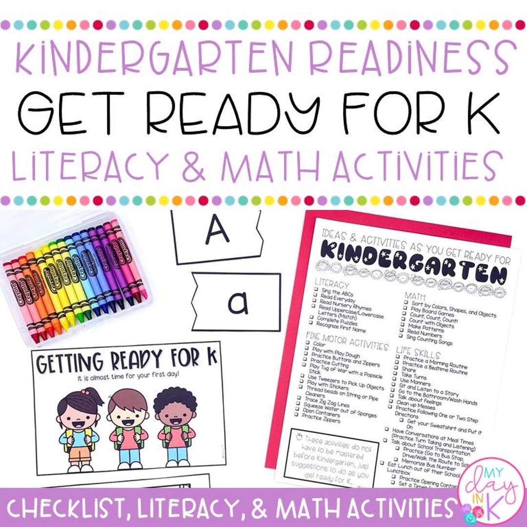 Kindergarten Readiness Summer Packet & Checklist | Pre-k Review Summer ...