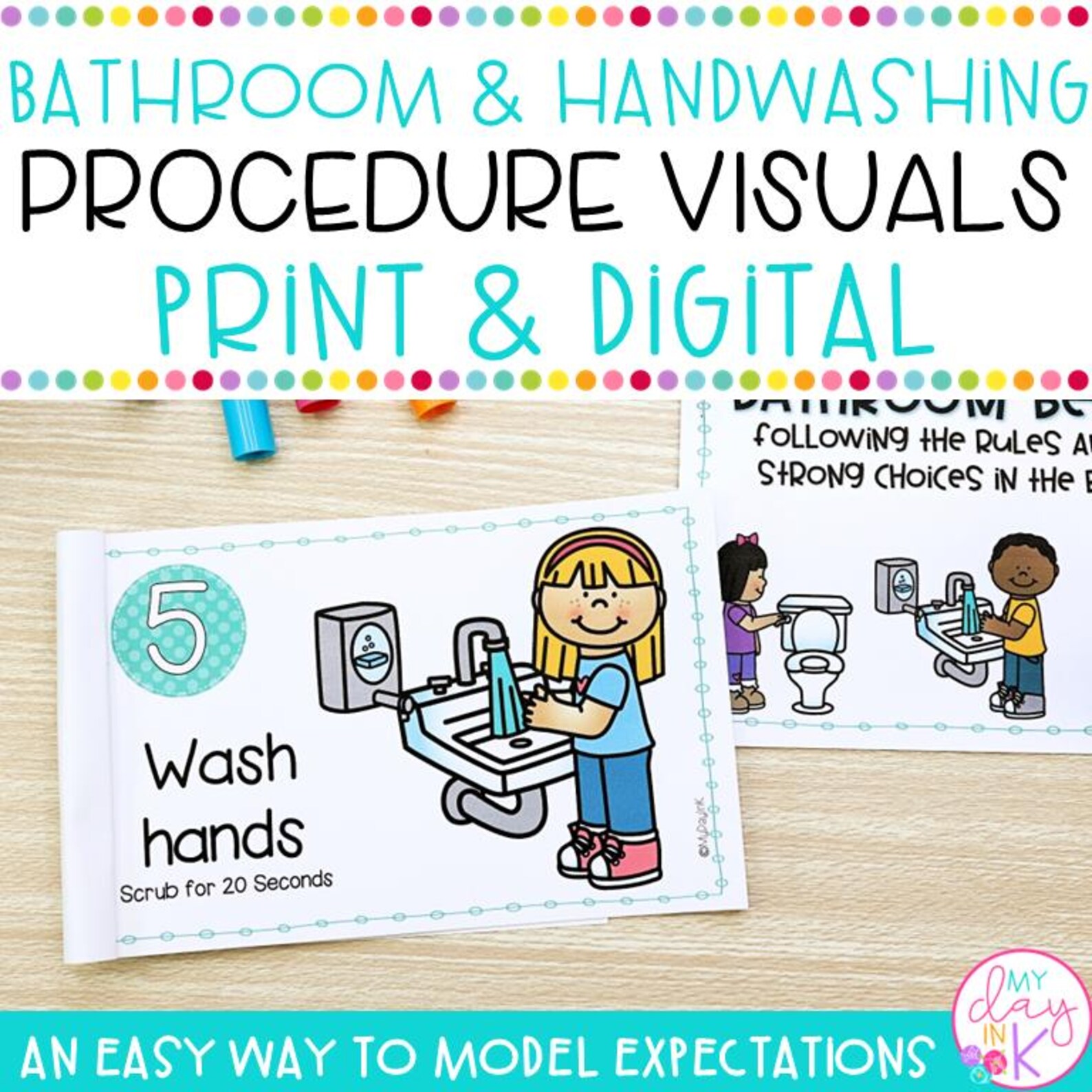 Bathroom and Hand Washing Routine | Classroom Procedures | Print ...
