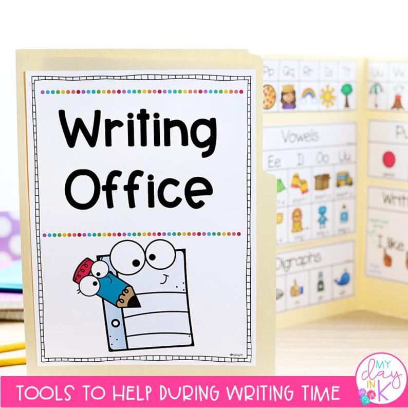 Writing Folder | Writing Office Folder Kindergarten 1st 2nd & 3rd Grade ...