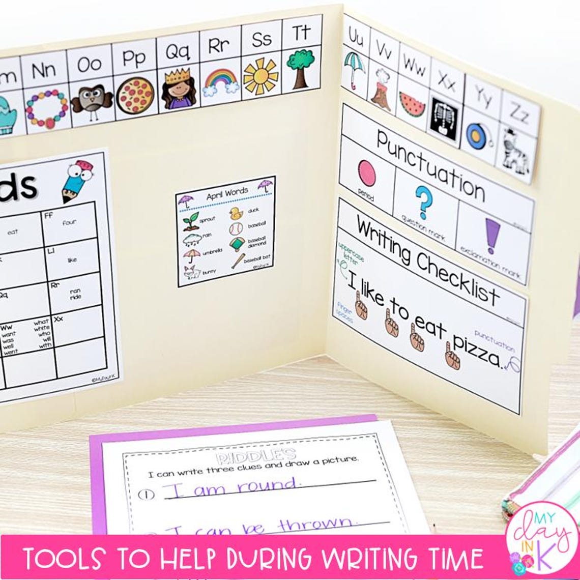 Writing Folder | Writing Office Folder Kindergarten 1st 2nd & 3rd Grade ...