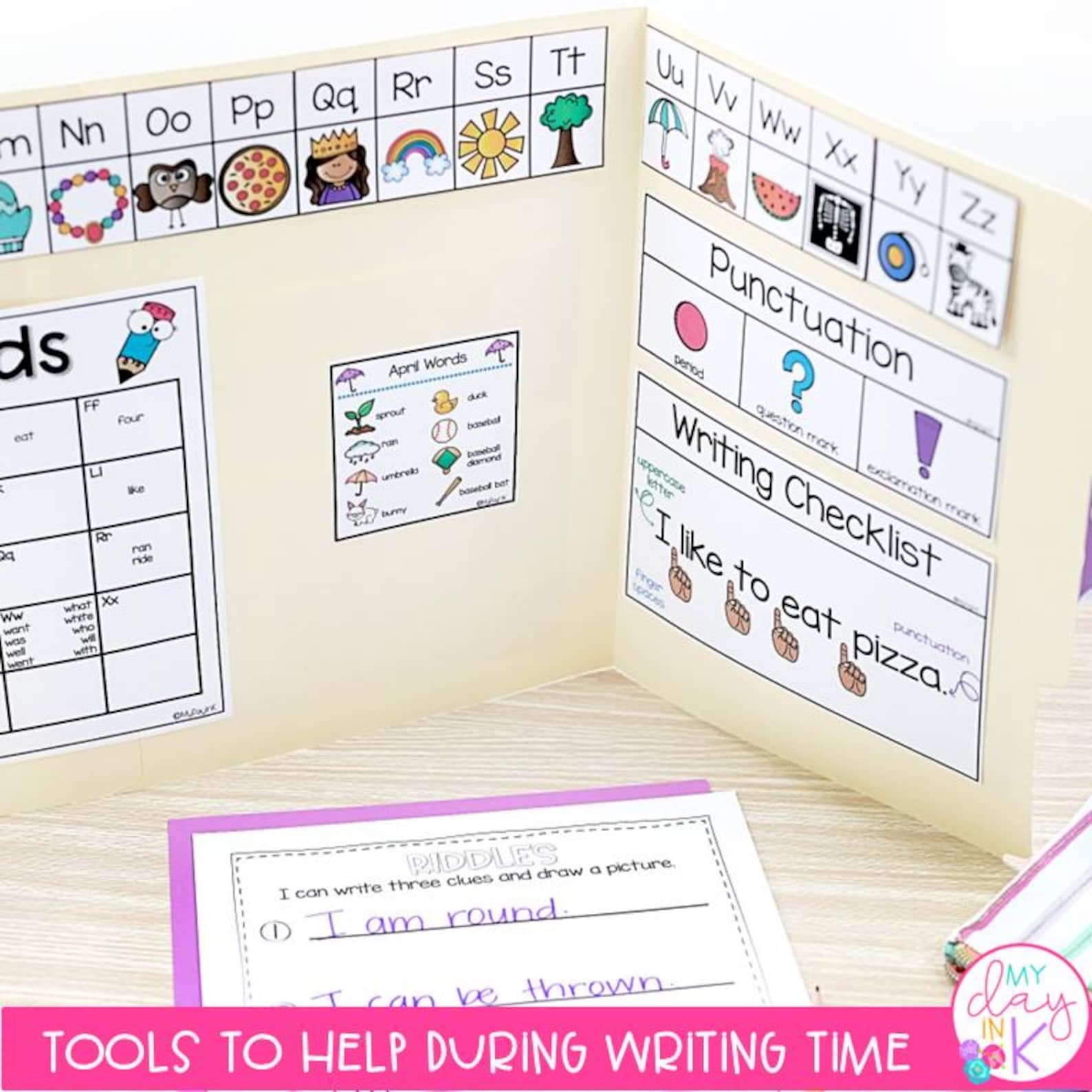 Writing Folder | Writing Office Folder Kindergarten 1st 2nd & 3rd Grade ...