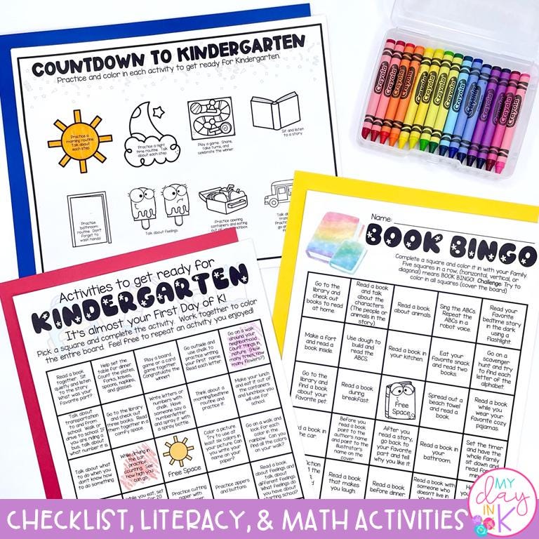 Kindergarten Readiness Summer Packet & Checklist | Pre-k Review Summer ...