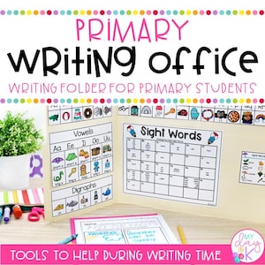 Writing Folder | Writing Office Folder Kindergarten 1st 2nd & 3rd Grade ...