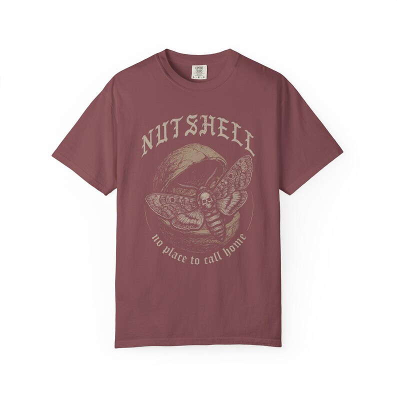Moth Shirt, Nutshell, Dark Goth, Gothic Shirt, Unisex Comfort Colors ...