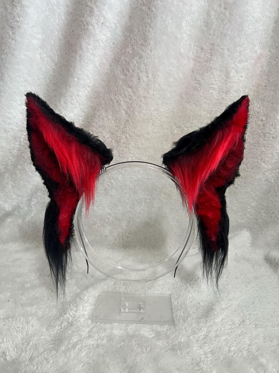 Customizable Gothic Canine Ears – Choose Your Own Colors! Faux Fur ...