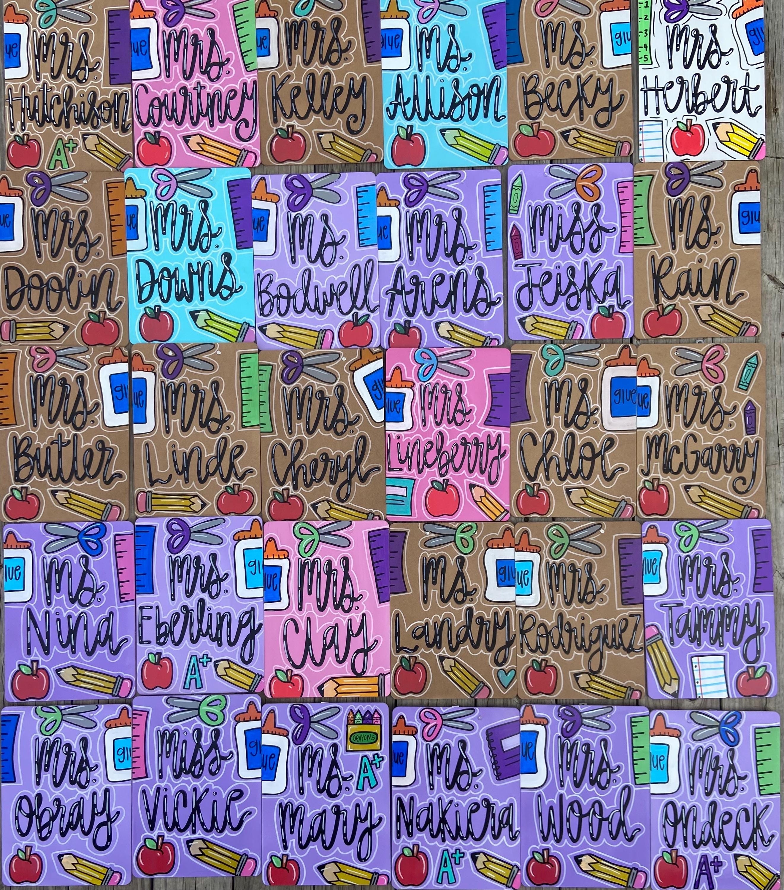Teacher Appreciation End of School Year Clipboards - Etsy