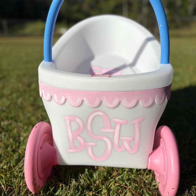 Baby Stroller Painted - Etsy