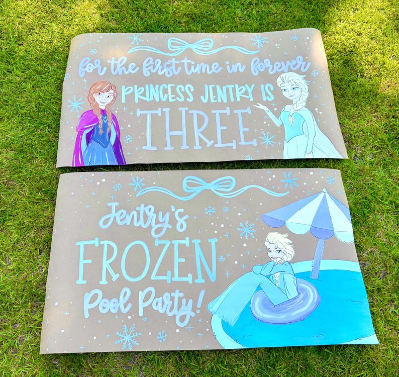 Painted Party Banner Birthday Banner - Etsy