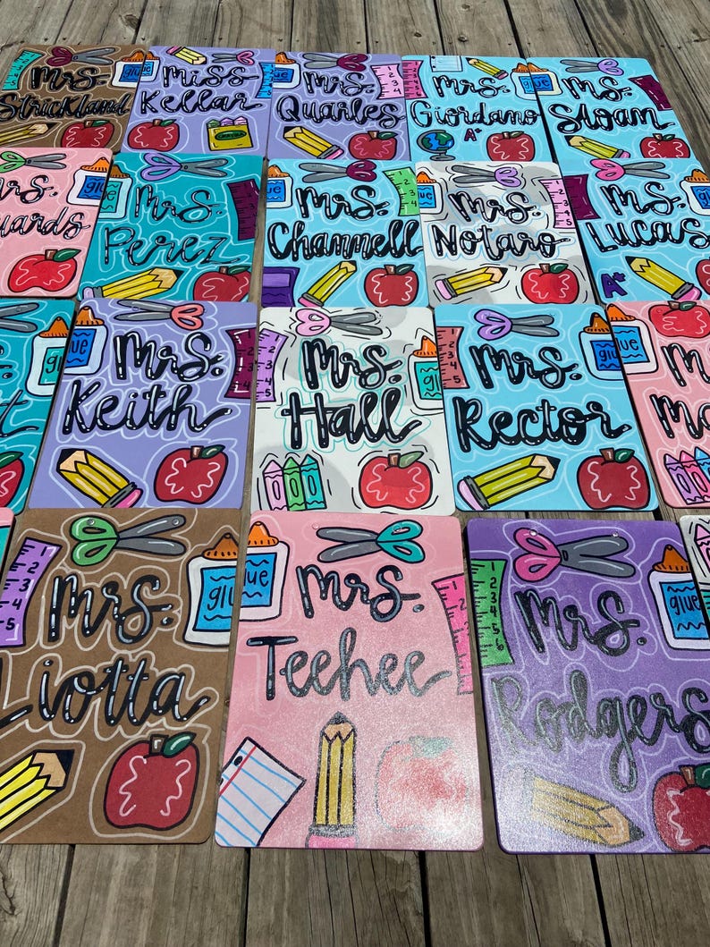 Teacher Appreciation End of School Year Clipboards - Etsy