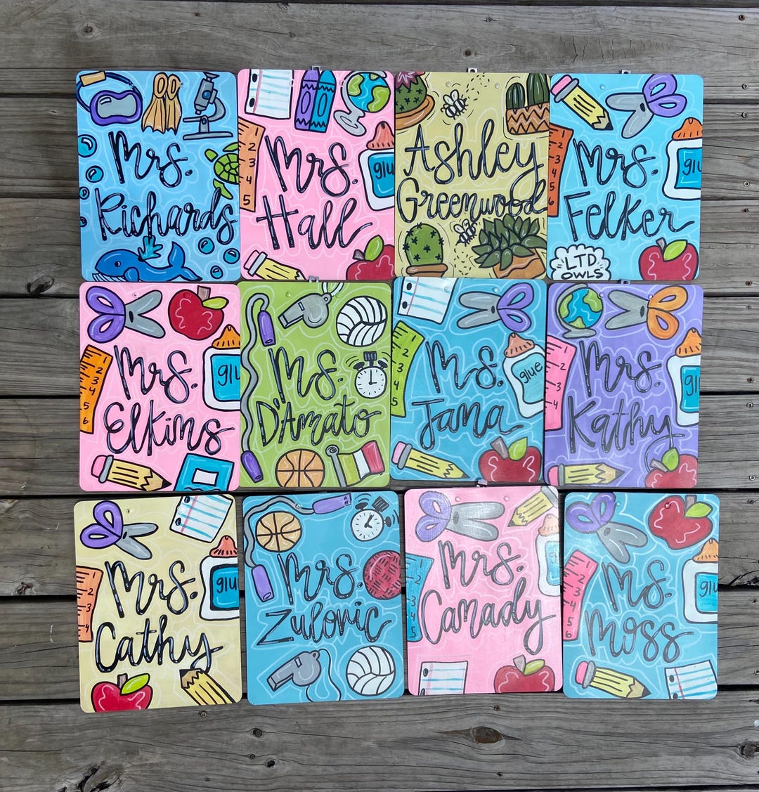 CUSTOMIZED Teacher Clipboards End of Year Gift - Etsy