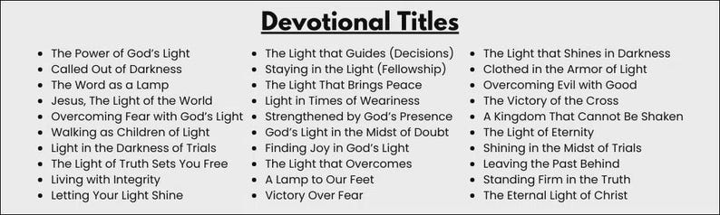 30 Day Devotional Conquering Darkness 2 - E-book PDF - Etsy
