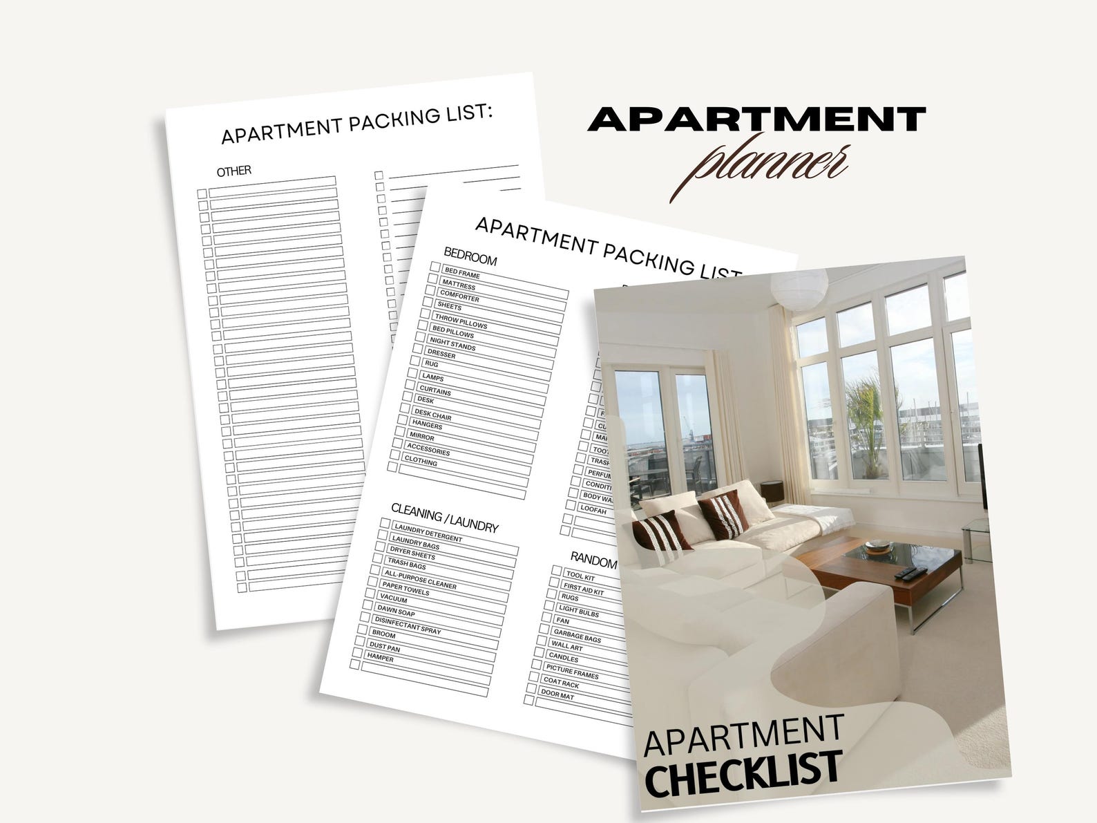 First Apartment Checklist, New Home Checklist, Moving Planner, Moving ...