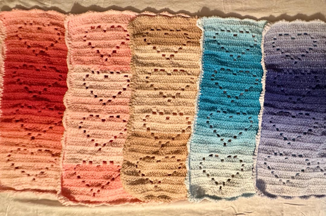 Heart Baby Blanket - Etsy