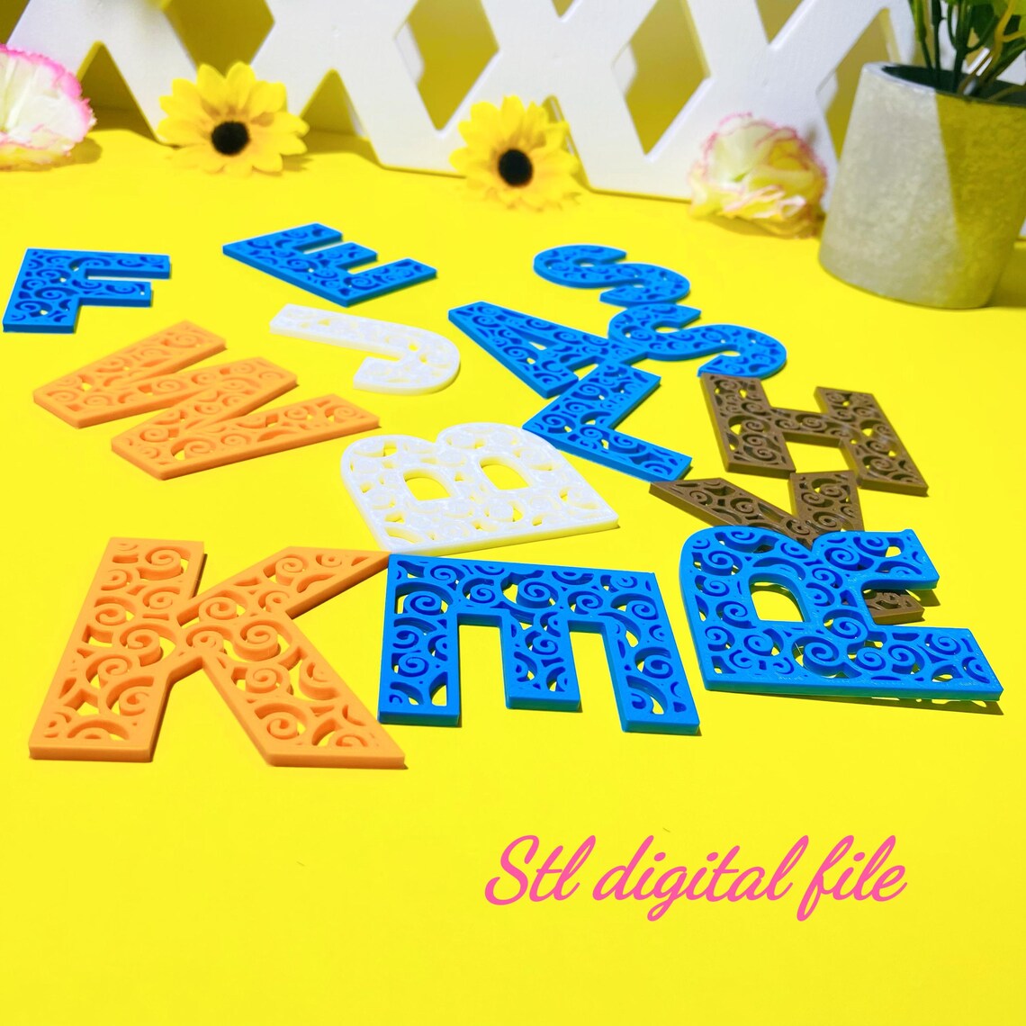 Cutout Alphabet Letters, 3D Printable STL File, DIY Decor - Etsy