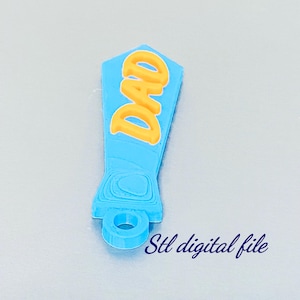 Father's Day Tie Keychain 3D STL File, Dad Gift (digital Download) - Etsy