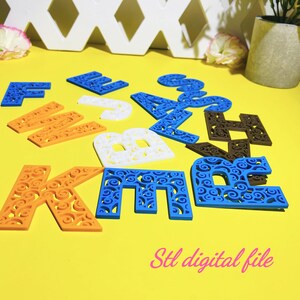 Cutout Alphabet Letters, 3D Printable STL File, DIY Decor - Etsy