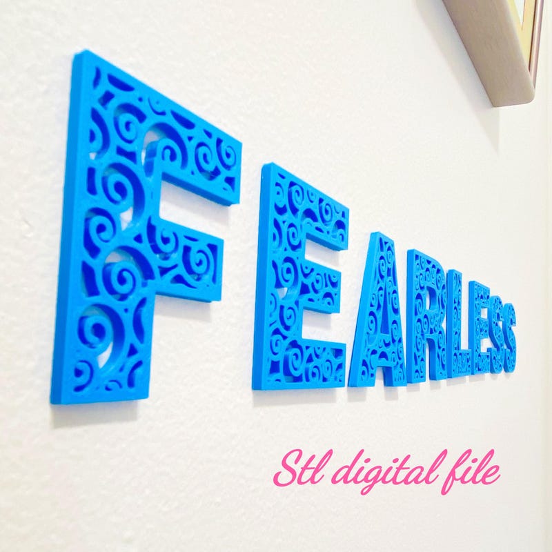 Small Letters 3d Prints - Etsy