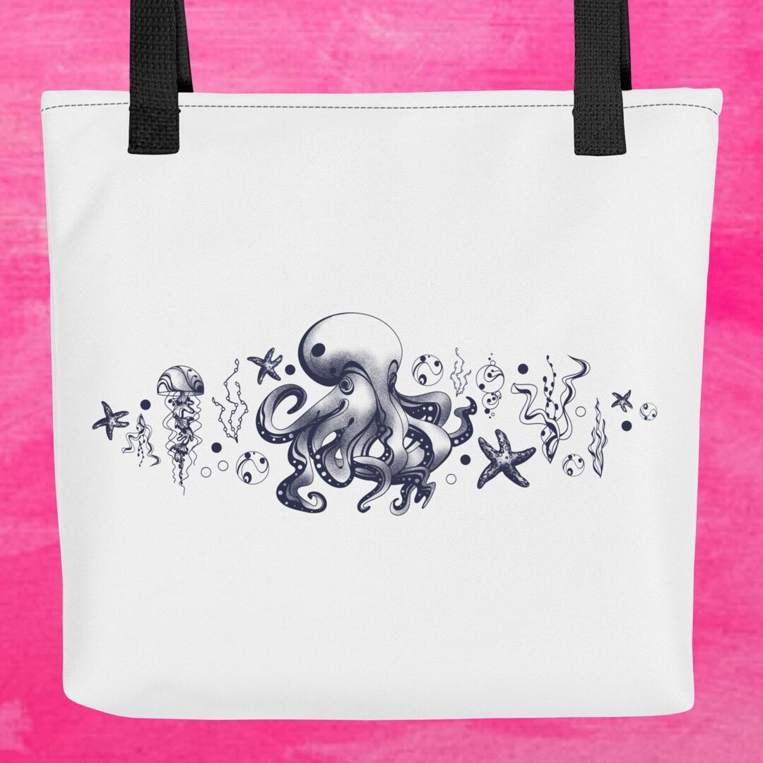 Nautical Notion, Marine Life Tote Bag - Etsy