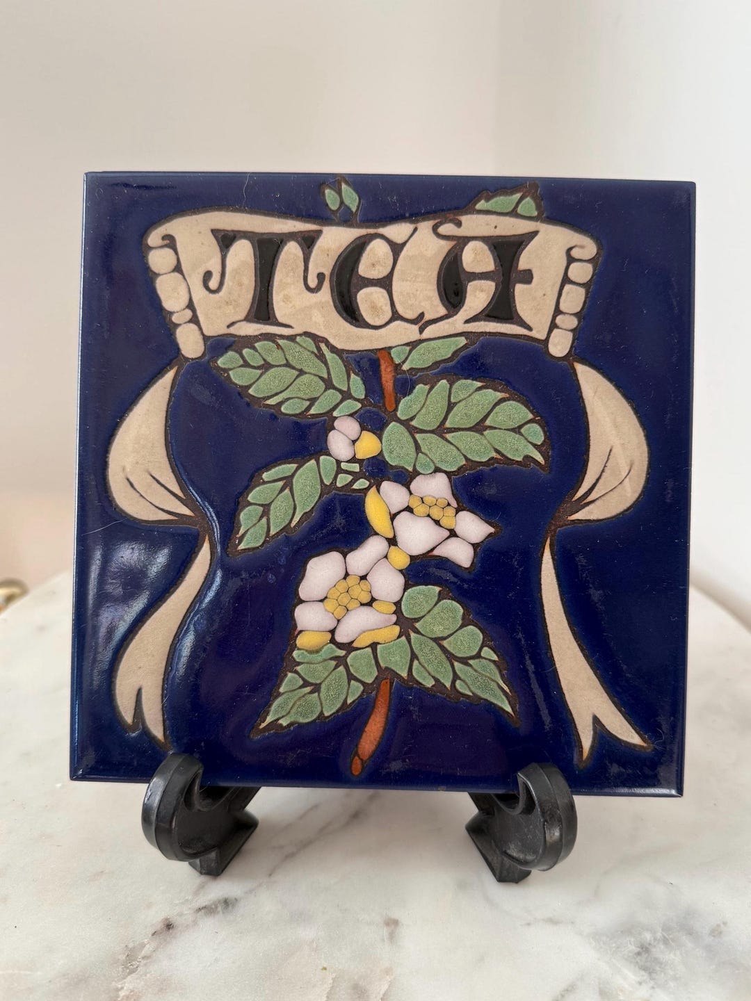 Vintage Triton Tile Ceramic Trivets Wall Hangings - Coffee, Tea, or ...