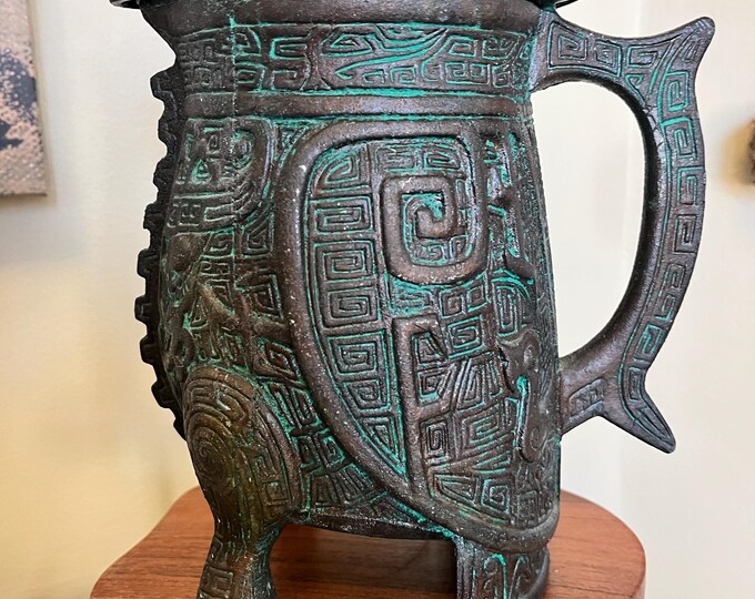 Vintage Asian Dragon Lidded Pitcher-brutalist Decor – MCM, Unique Gift ...