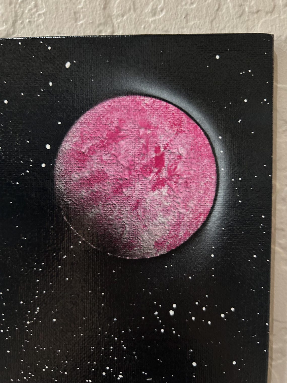 Spray Paint Space Art, Colorful Planets on Canvas (9x12) - Etsy