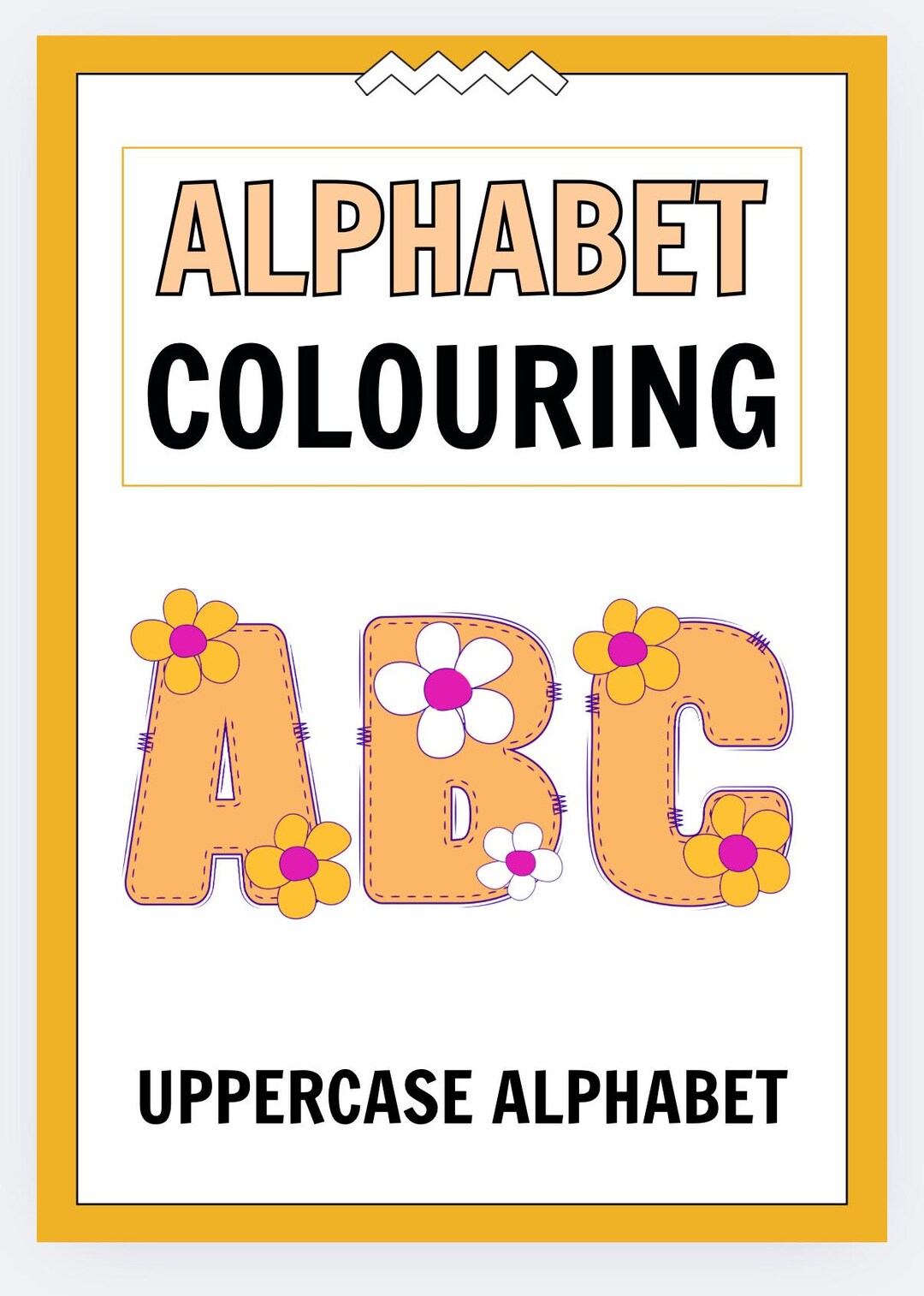 Flower Alphabet Coloring Book – Printable A-Z Coloring Pages (digital ...