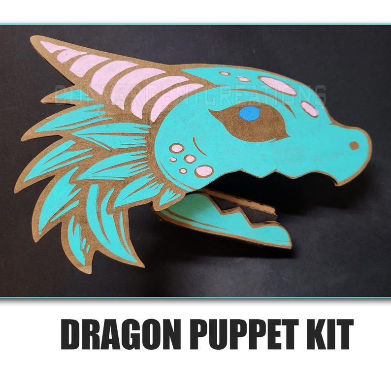 Dragon Puppet Kit - Base & Face - Etsy