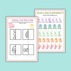 Spring Preschool Activities Printable |PDF Worksheets for Kids Ages 3-6 ...