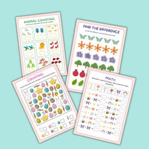 Spring Preschool Activities Printable |PDF Worksheets for Kids Ages 3-6 ...