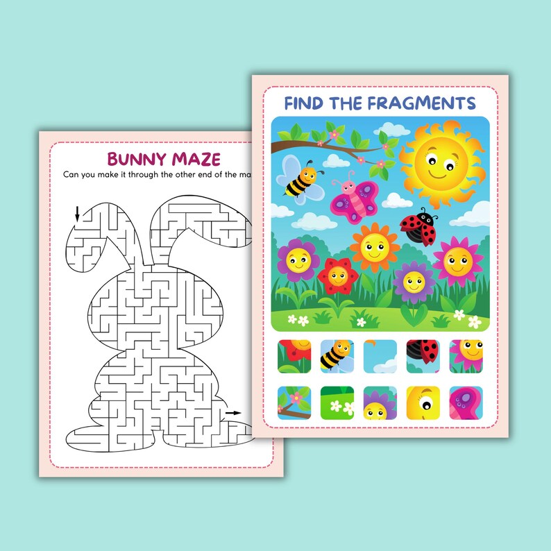 Spring Preschool Activities Printable |PDF Worksheets for Kids Ages 3-6 ...