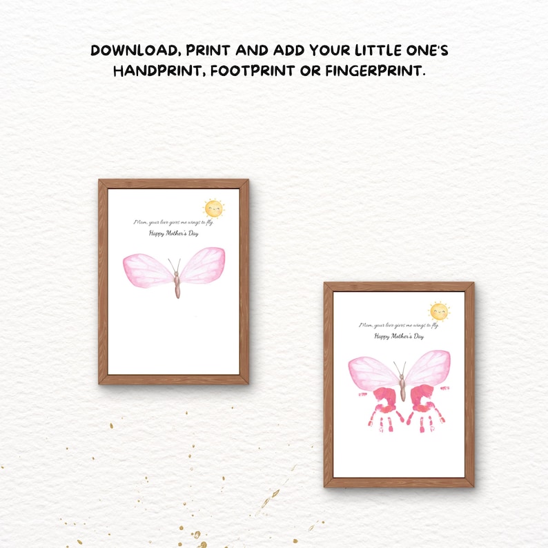 Mother's Day Handprint Art, Footprint, Foot Art Craft, Gift From Kids ...