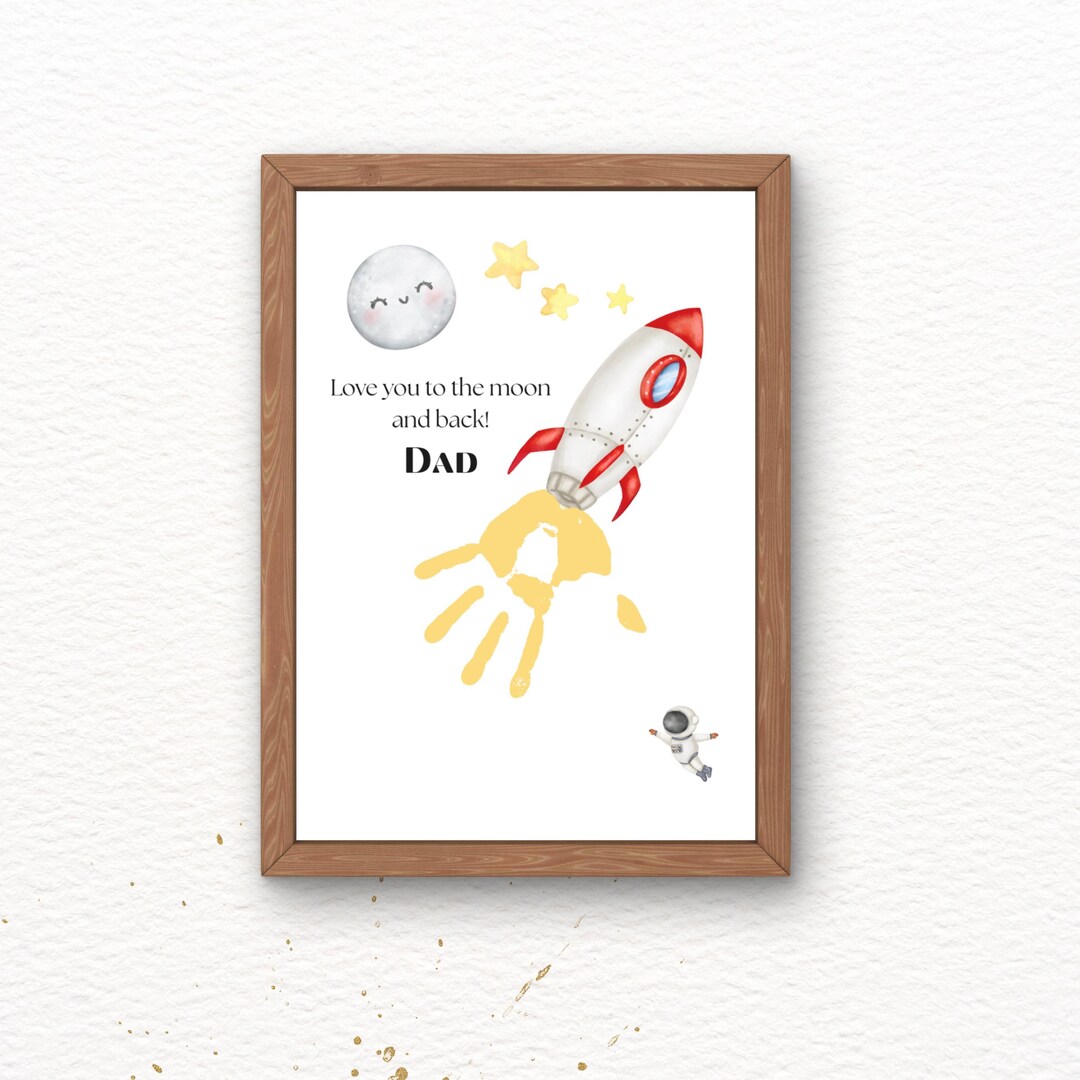 Father's Day Handprint Craft Printable|gift Handprint|personalized ...