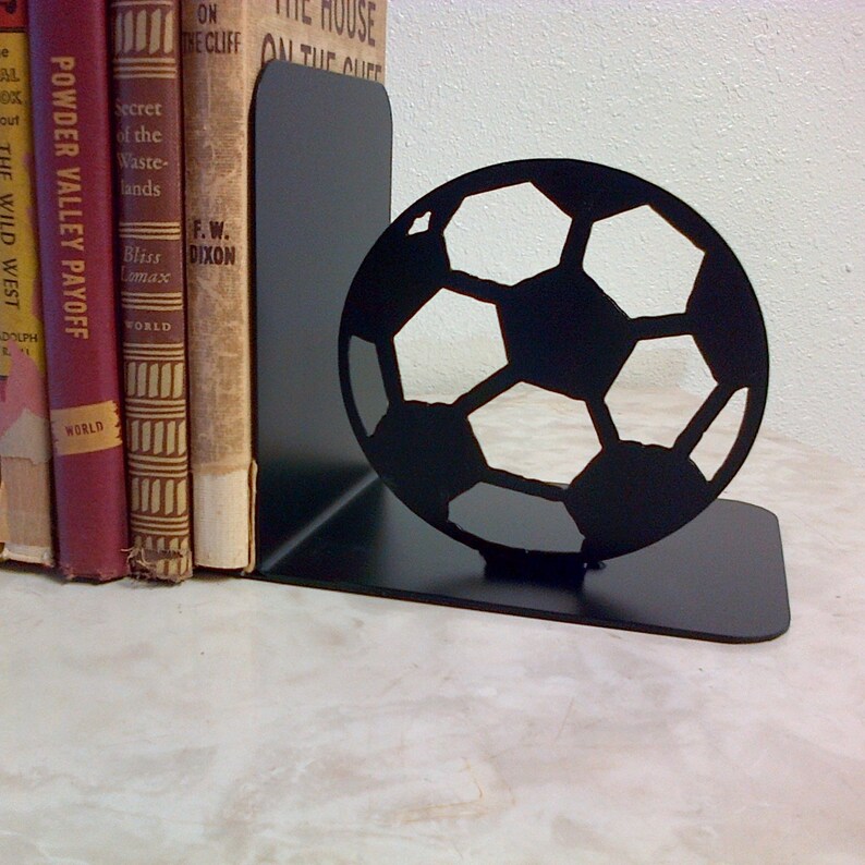 Soccer / Metal Art Bookends / Video Games / Soccer Ball / | Etsy