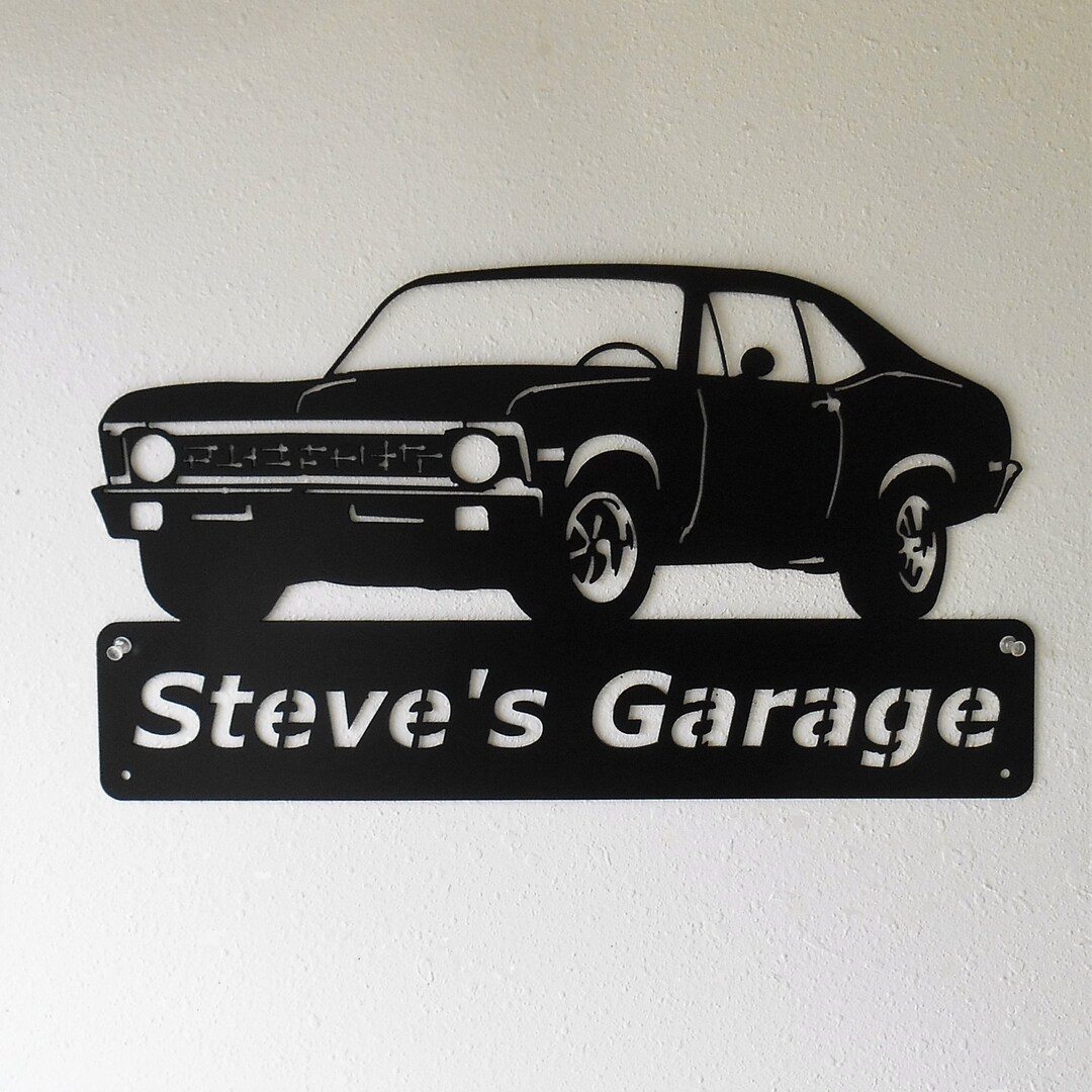 1968-72 Chevy Nova - Personalized Metal Sign- Man Cave- Classic Car ...