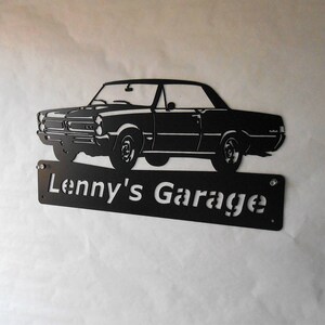 1965 Pontiac GTO Goat Personalized Man Cave Metal Sign Garage Art - Etsy