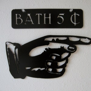 Metal Bath Sign - Etsy